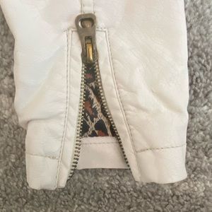 TCEC | Jackets & Coats | Tcec Faux Leather Animal Print Lining Cream ...